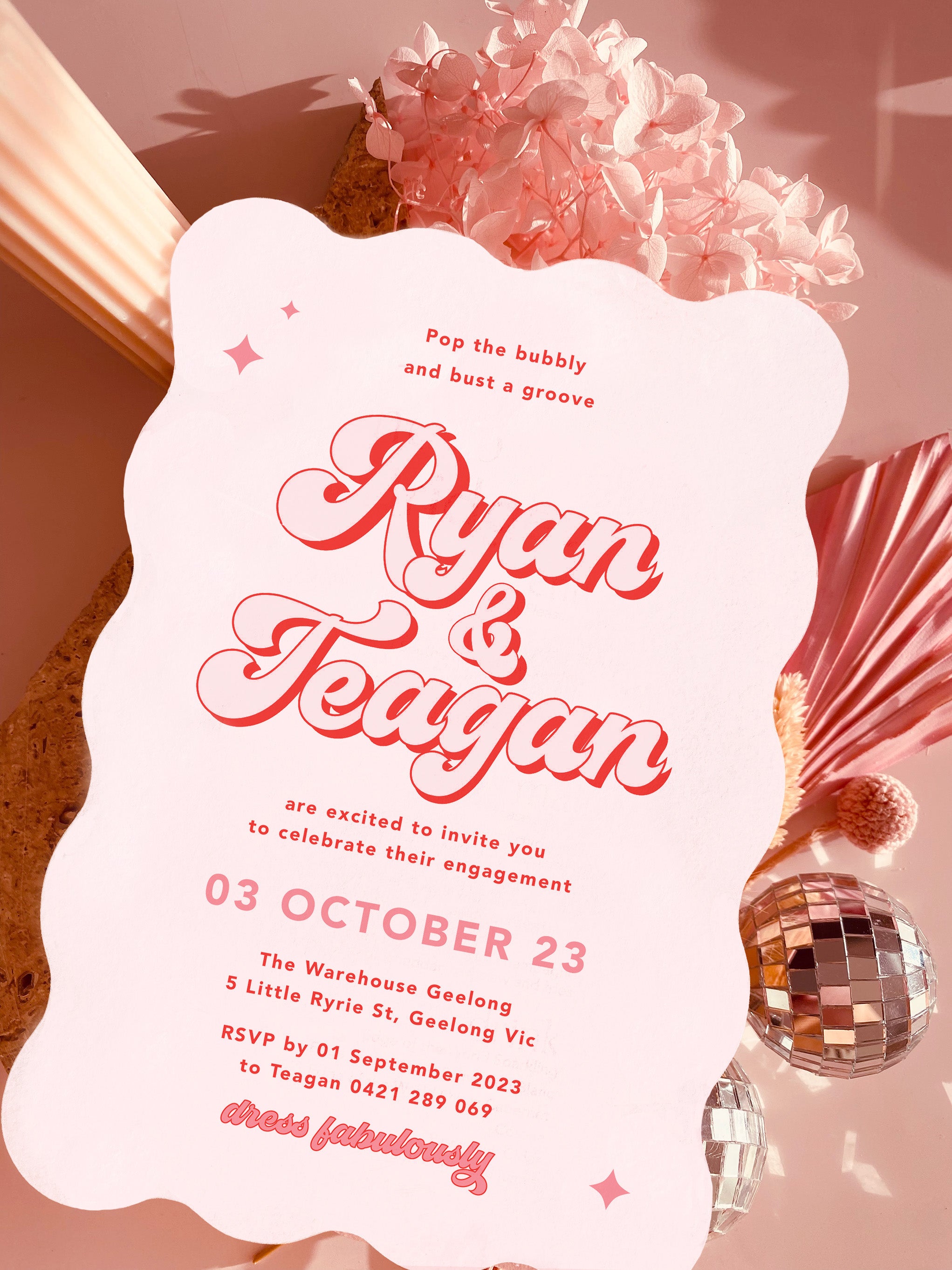 Disco wedding invitations 60 photos - Vianawedding.com