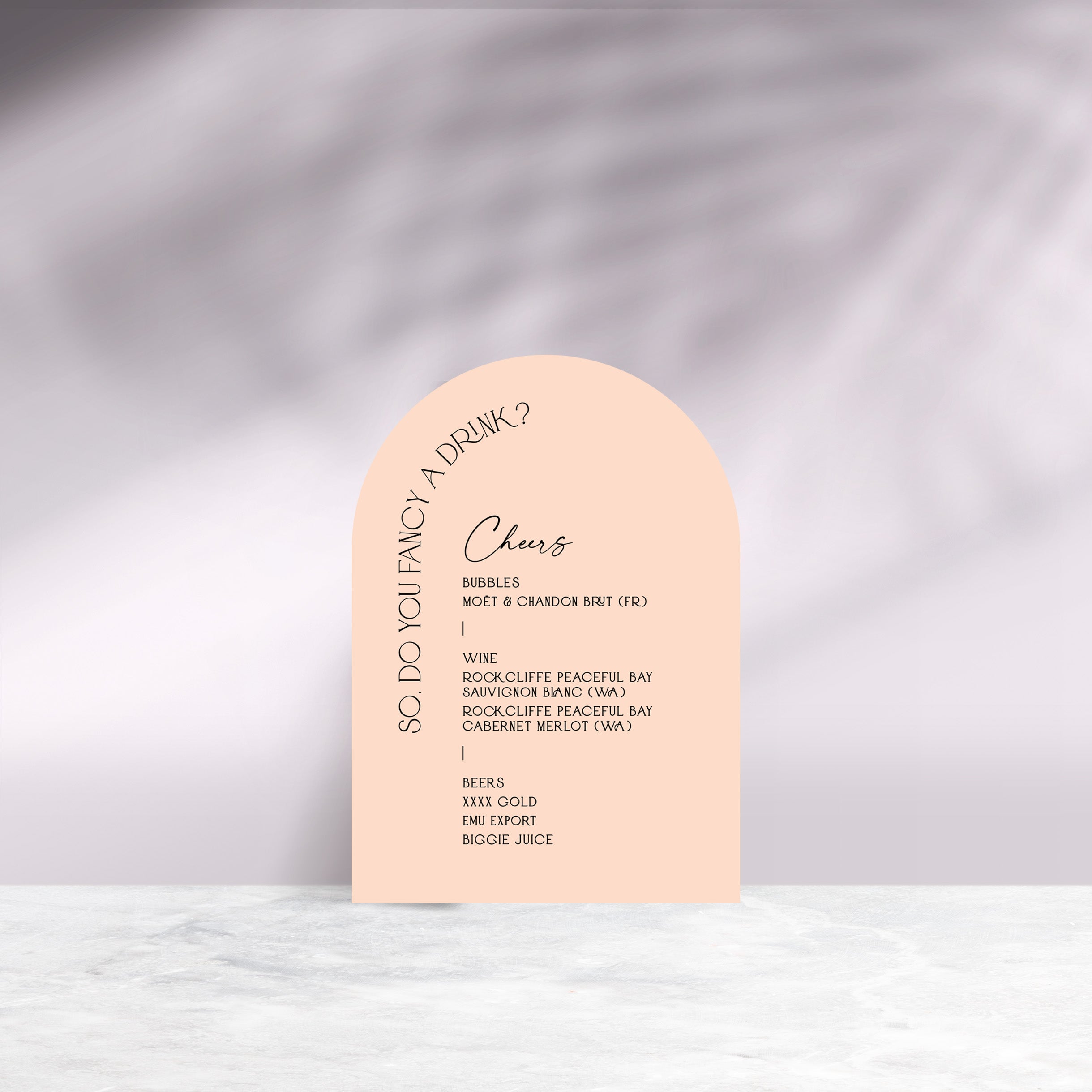 Modern Bar Sign – Danger & Moon